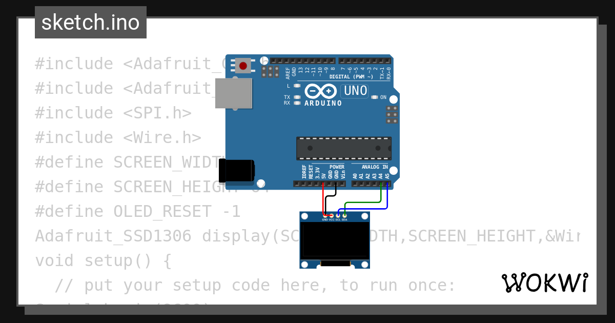 Writing Texts On Oled Wokwi Esp32 Stm32 Arduino Simulator