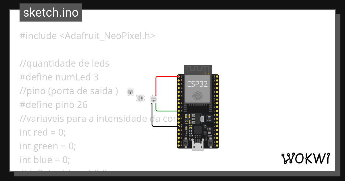 neopixel - Wokwi ESP32, STM32, Arduino Simulator