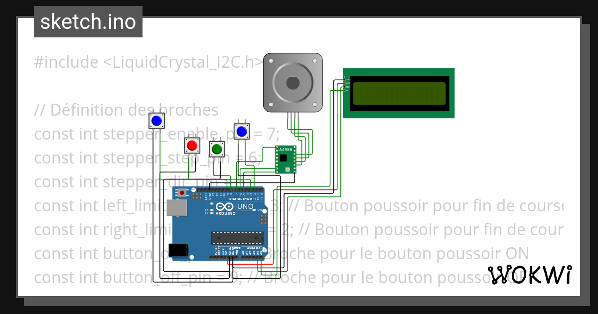 Slider Camera fair 2 - Wokwi ESP32, STM32, Arduino Simulator