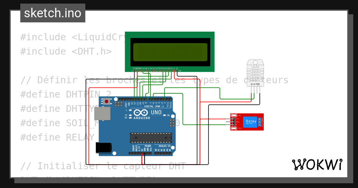 Station Météo Wokwi Esp32 Stm32 Arduino Simulator