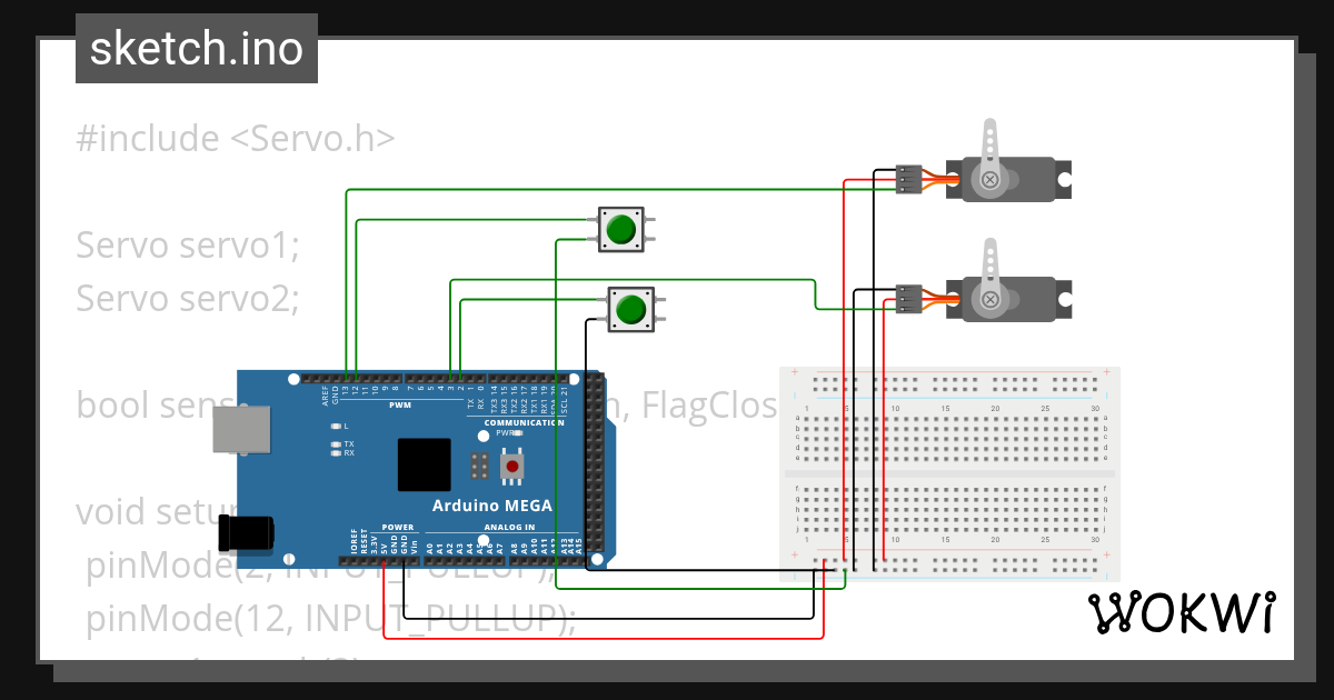 servo motor - Wokwi ESP32, STM32, Arduino Simulator