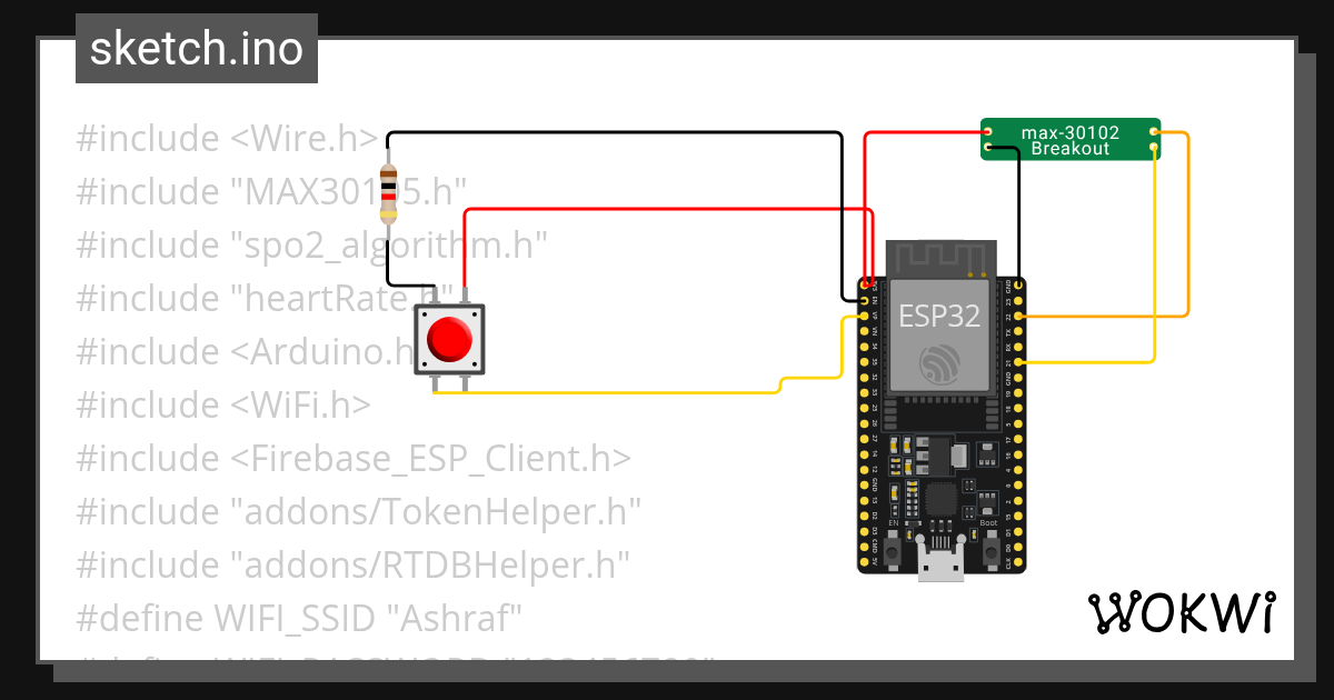 ESP32 || Max 30102 Copy - Wokwi ESP32, STM32, Arduino Simulator