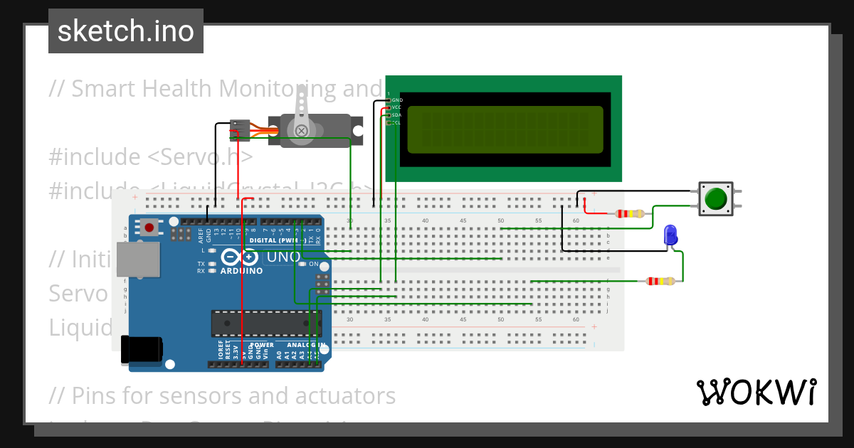 Healthcare monitoring system using Arduino - Wokwi ESP32, STM32 ...