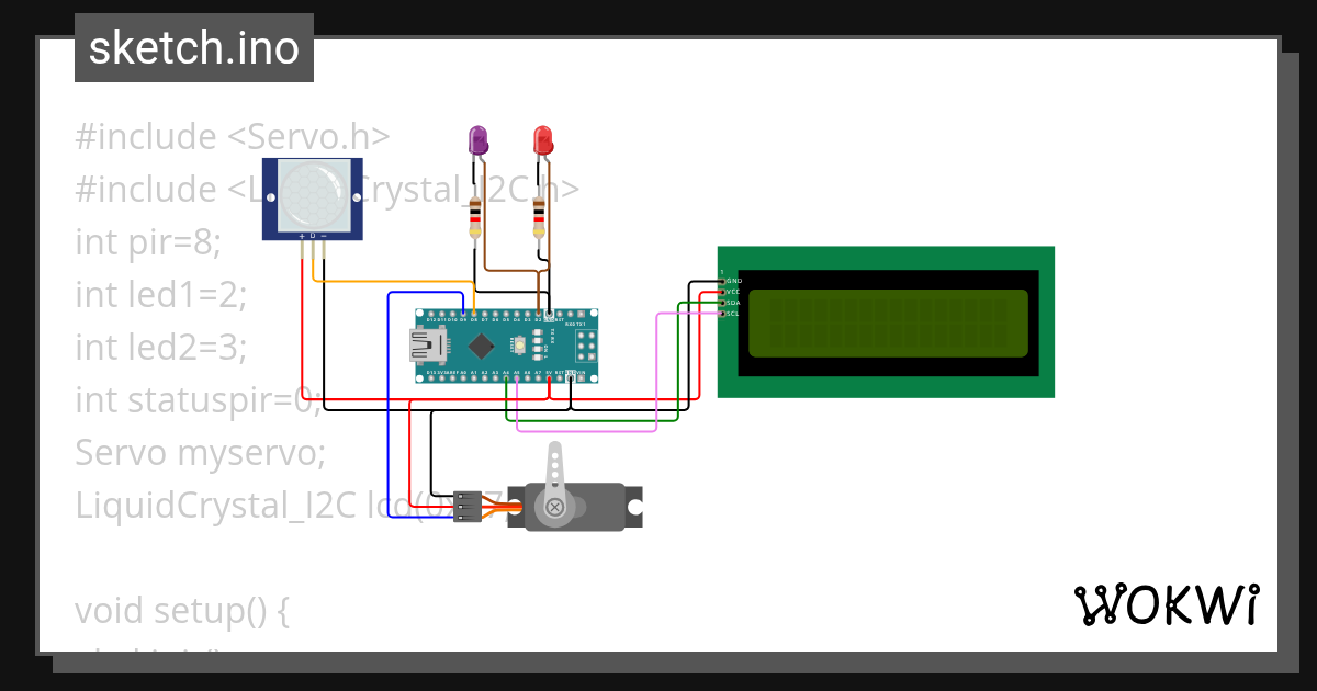 Project Servo Wokwi Esp32 Stm32 Arduino Simulator 0519