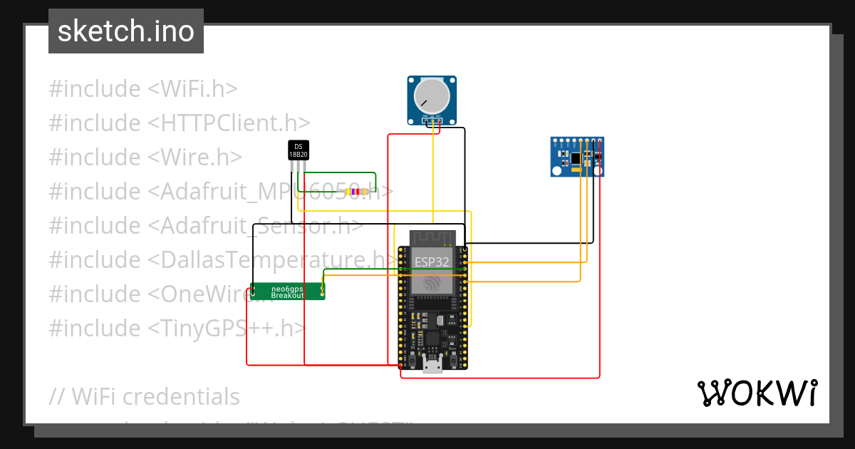 Cattle Monitoring using IOT - Wokwi ESP32, STM32, Arduino Simulator
