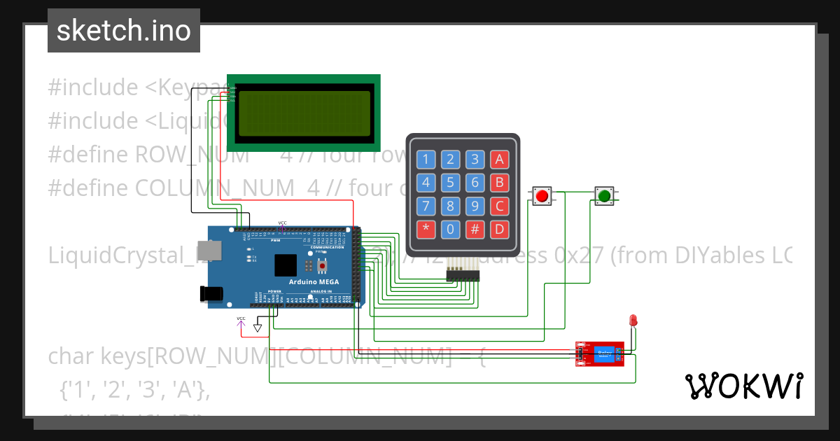 doorlock_mega - Wokwi ESP32, STM32, Arduino Simulator