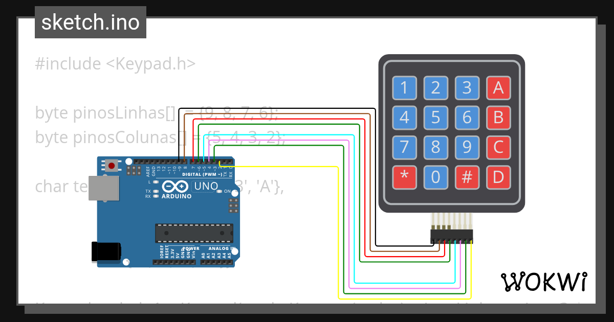 Teclado01 Wokwi Esp32 Stm32 Arduino Simulator