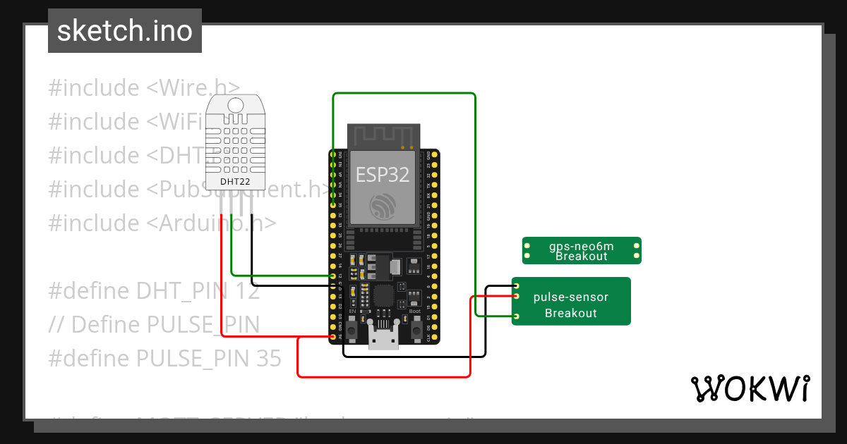 C145 PCP : Pulse Sensor-Solution Copy - Wokwi ESP32, STM32, Arduino Simulator