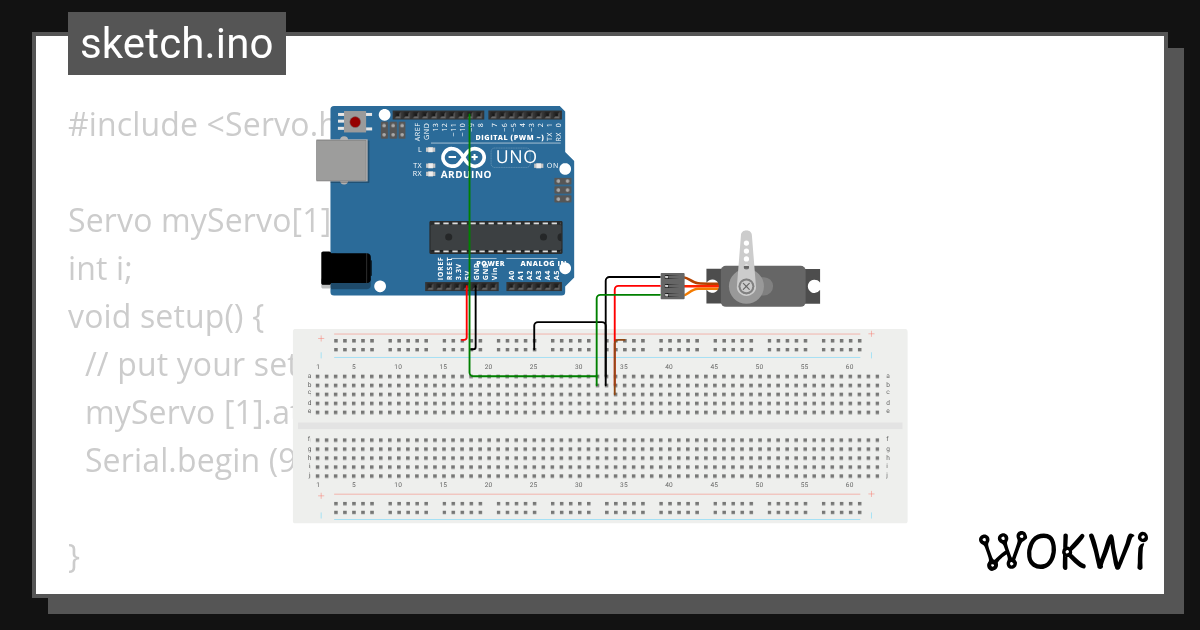 Servo Motor - Wokwi ESP32, STM32, Arduino Simulator