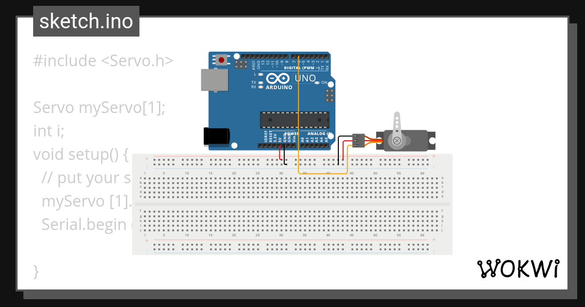 Servo Motor - Wokwi ESP32, STM32, Arduino Simulator