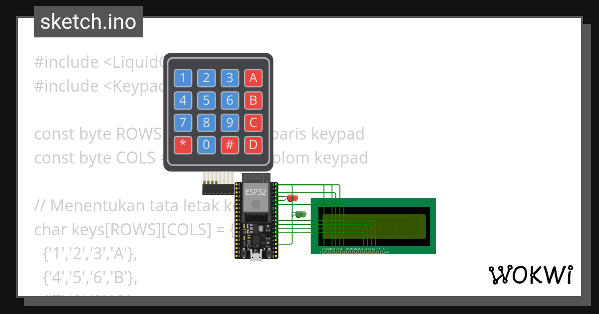 Miniproject-2 - Wokwi ESP32, STM32, Arduino Simulator