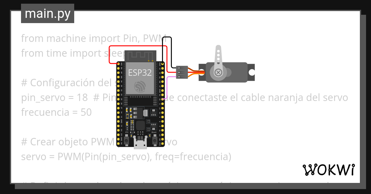 Luis Sanchez Servo Wokwi Esp32 Stm32 Arduino Simulator