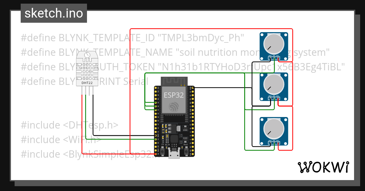 smart soil nutrition management Copy 2 Copy - Wokwi ESP32, STM32, Arduino Simulator