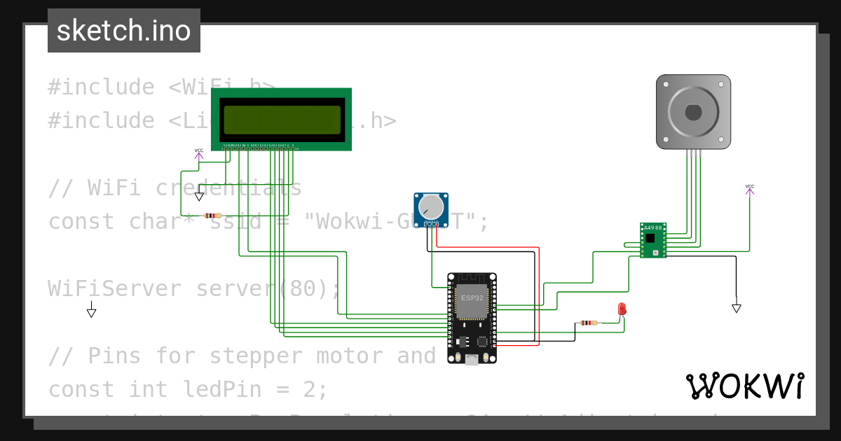 Controller Esp32 Stepper Moteur Copy 5 Wokwi Esp32 Stm32 Arduino Simulator