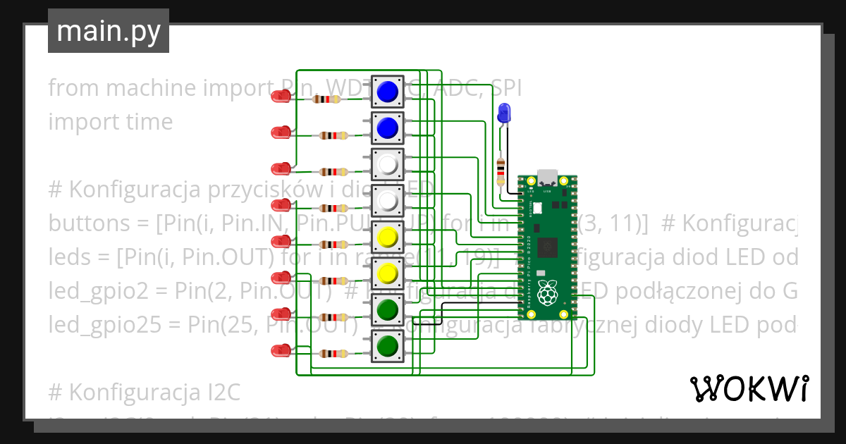 I2C Master reset pomiar V i temp DUO TOP - Wokwi ESP32, STM32, Arduino ...