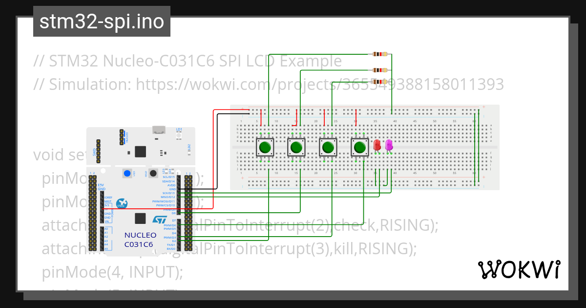 Nucleo Checking Circuit - Wokwi ESP32, STM32, Arduino Simulator