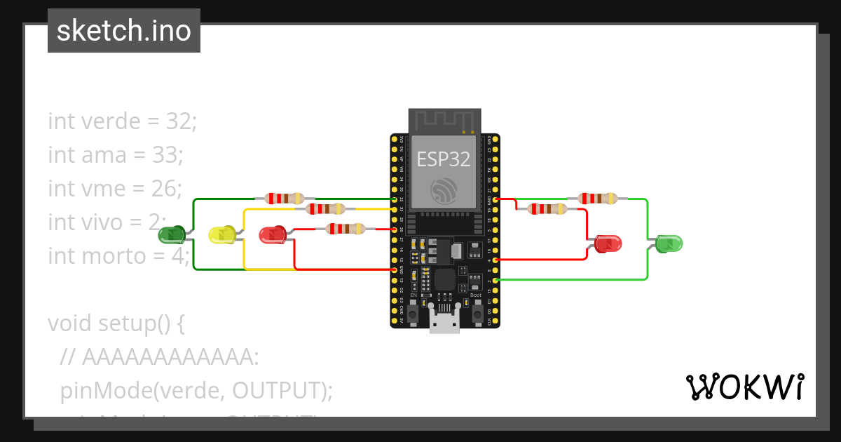 projeto_pedestre - Wokwi ESP32, STM32, Arduino Simulator
