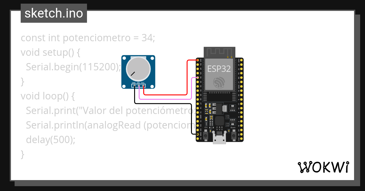 potenciometro - Wokwi ESP32, STM32, Arduino Simulator potenciometro - Wokwi ESP32, STM32, Arduino Simulator