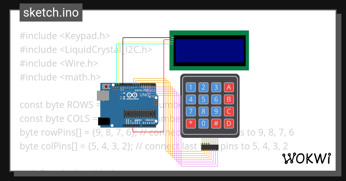 Calculator - Wokwi ESP32, STM32, Arduino Simulator