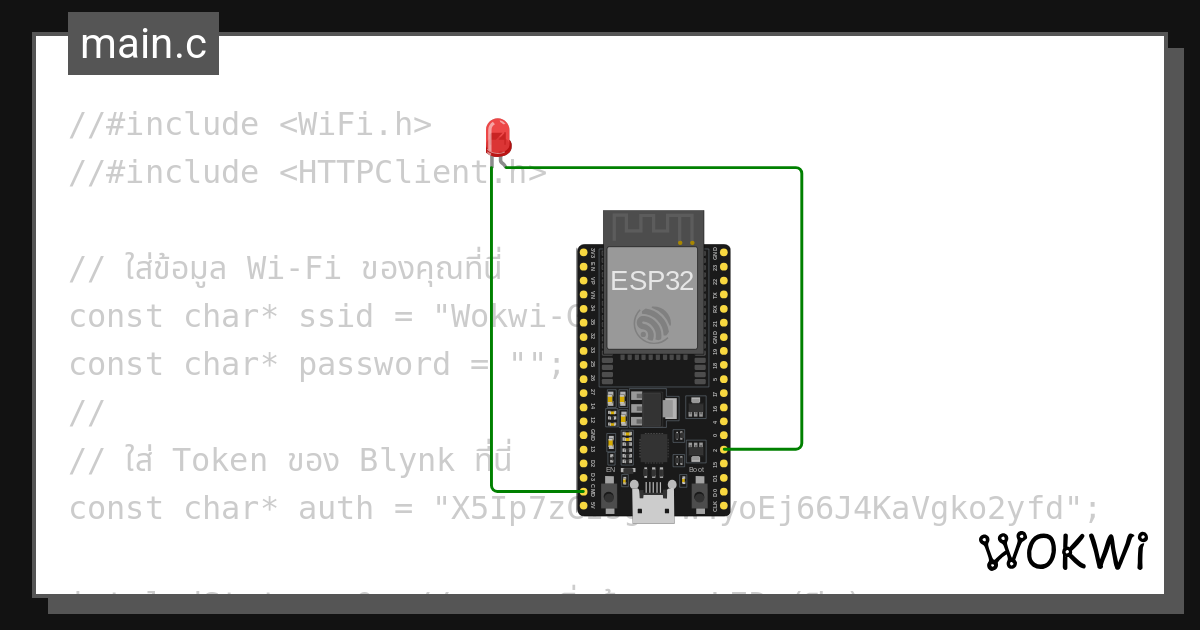 Blynkled101 Wokwi Esp32 Stm32 Arduino Simulator 3184