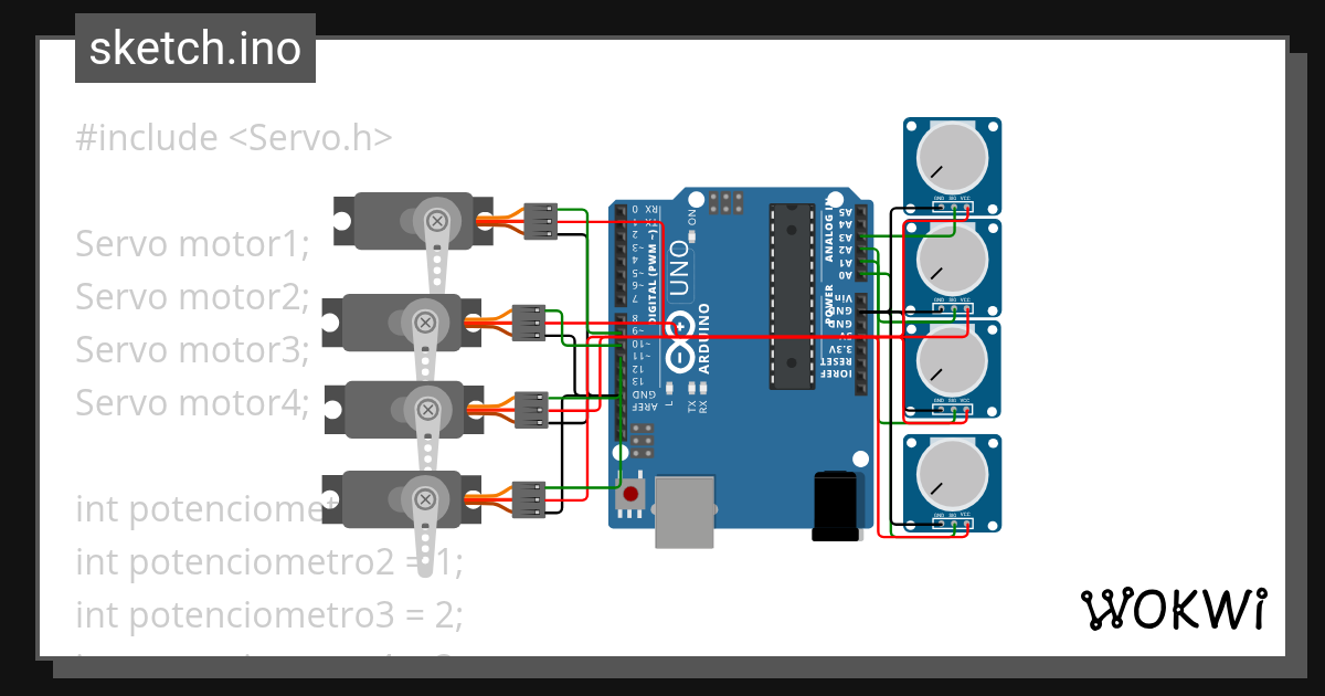 4 ser - Wokwi ESP32, STM32, Arduino Simulator