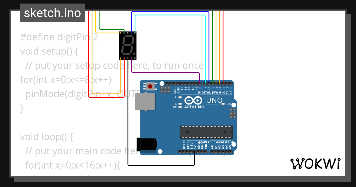 数码管秒表 Wokwi Esp32 Stm32 Arduino Simulator