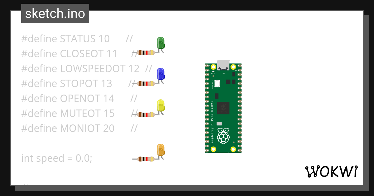 Speed LED Copy - Wokwi ESP32, STM32, Arduino Simulator