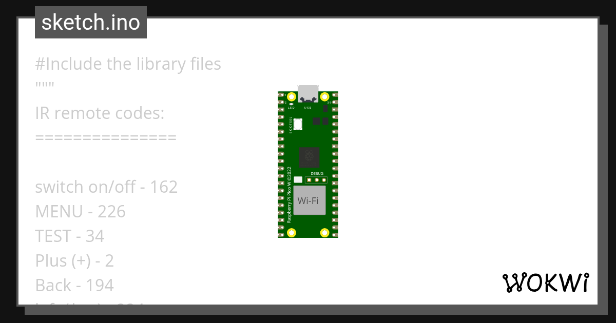 Final Pico Project - Wokwi ESP32, STM32, Arduino Simulator