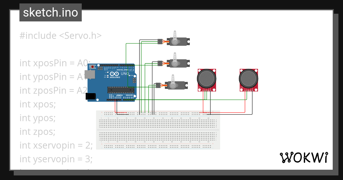 Joystick X Servo Motor 001 Wokwi Esp32 Stm32 Arduino Simulator 5733