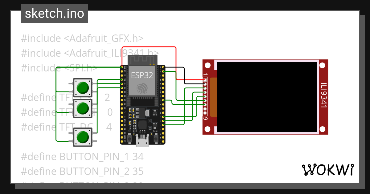 難度顯示SB - Wokwi ESP32, STM32, Arduino Simulator