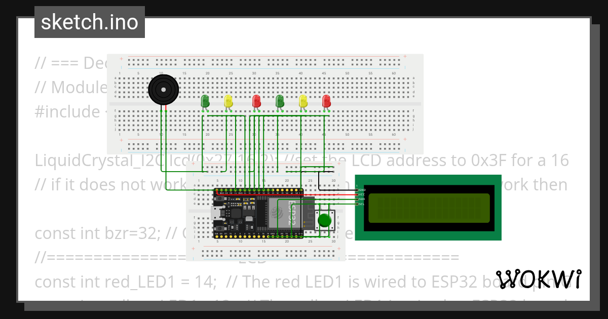 More LED P2 - Wokwi ESP32, STM32, Arduino Simulator
