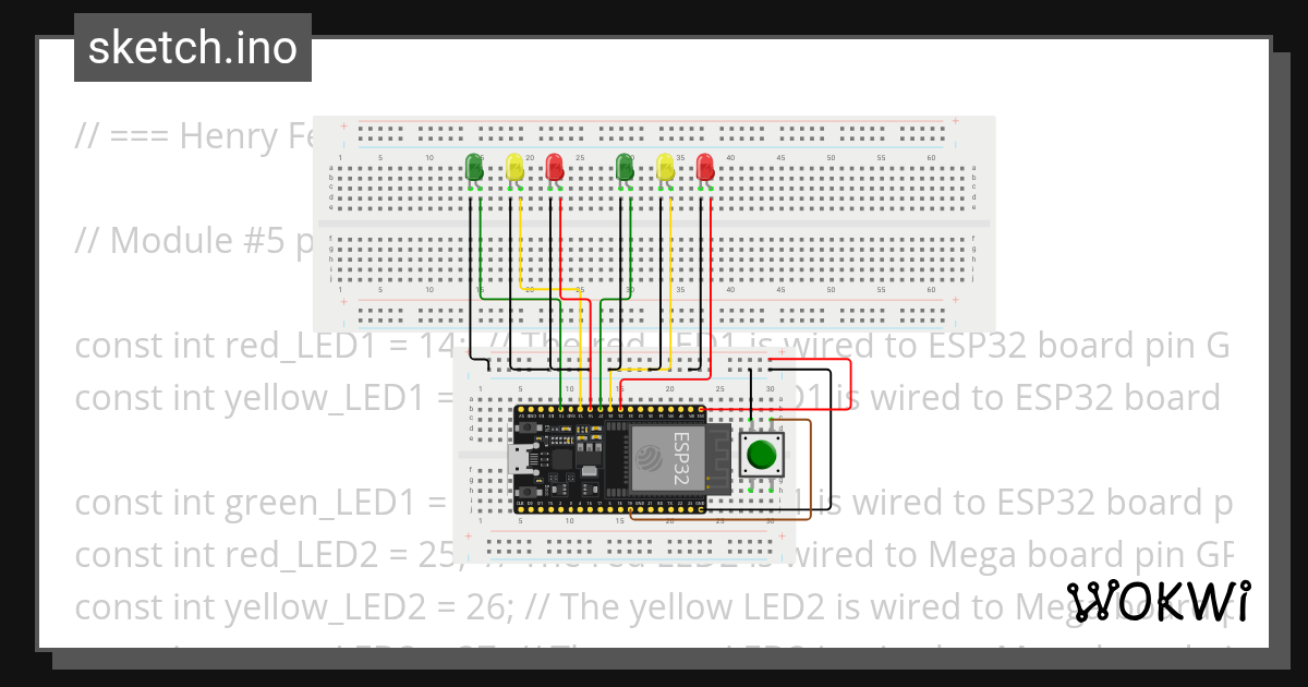 Module 5-Henry Ferrer - Wokwi ESP32, STM32, Arduino Simulator