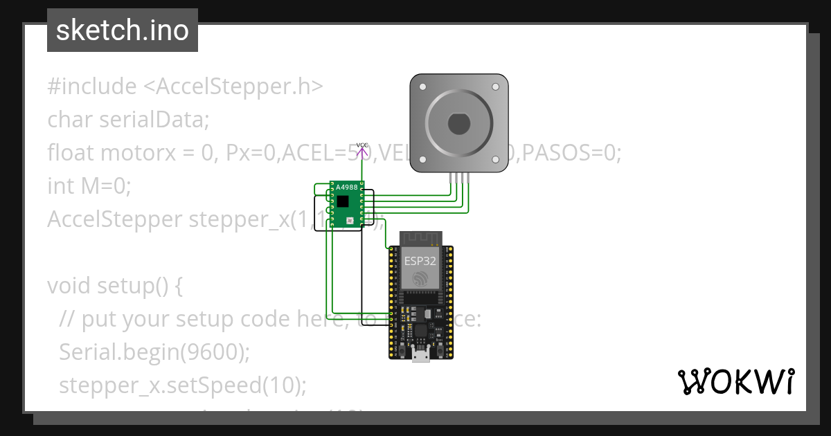 Luis stepper motor xd - Wokwi ESP32, STM32, Arduino Simulator