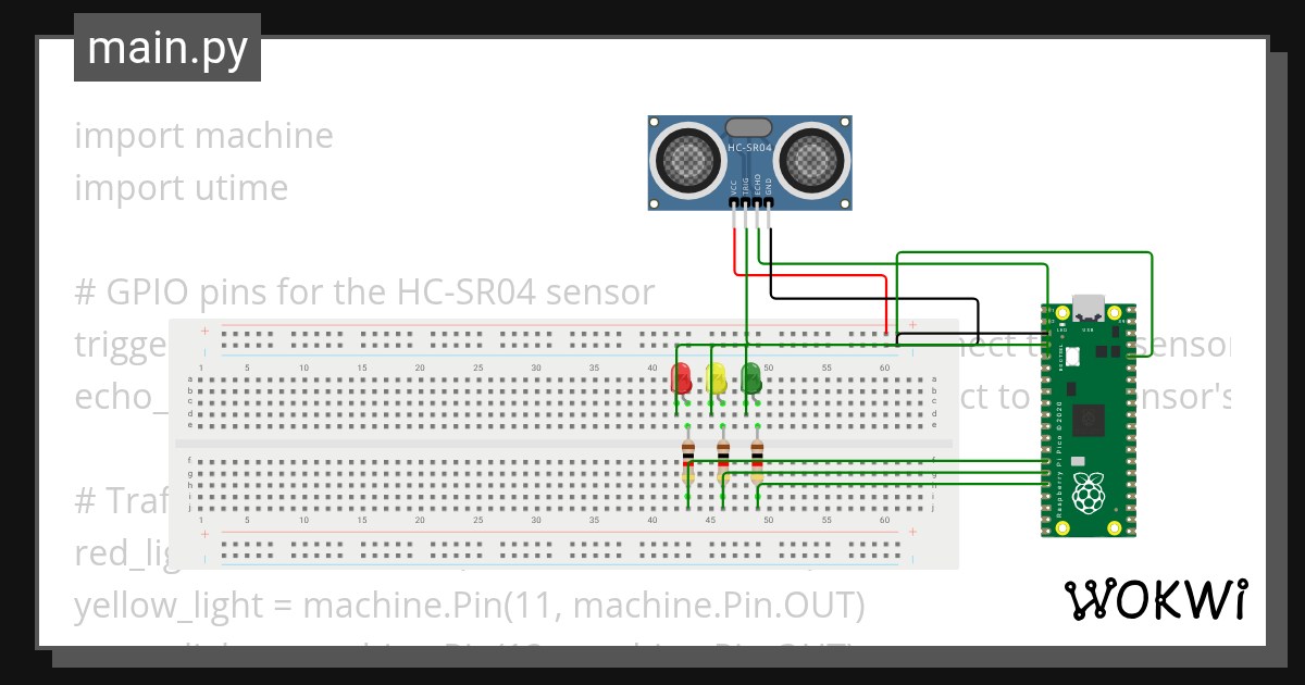 traffic project - Wokwi ESP32, STM32, Arduino Simulator
