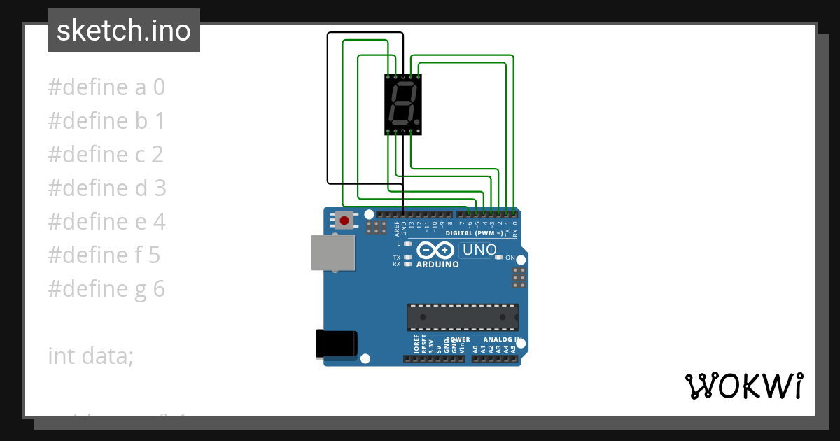wokwi 13. pengenalan 7 segment Copy - Wokwi ESP32, STM32, Arduino Simulator