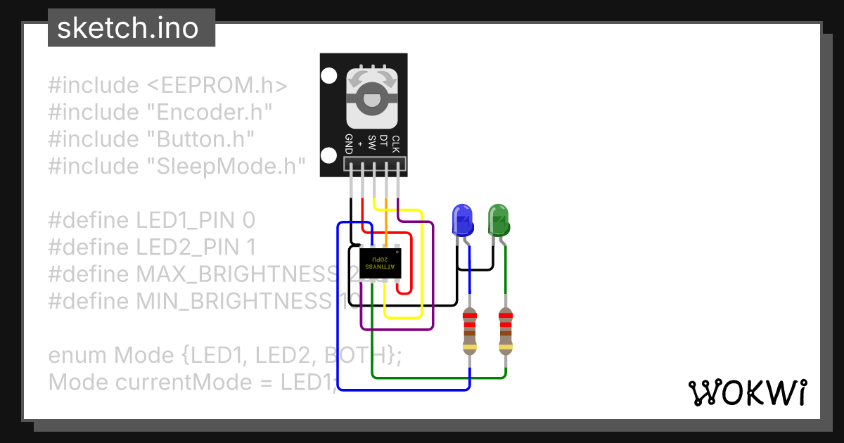 Attiny85 Copy Wokwi ESP32 STM32 Arduino Simulator