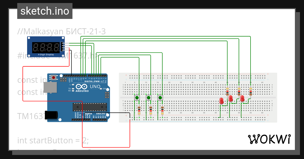 КР 1 Wokwi Esp32 Stm32 Arduino Simulator