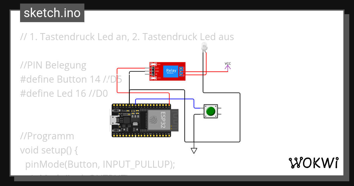 Homekit Button - Wokwi ESP32, STM32, Arduino Simulator