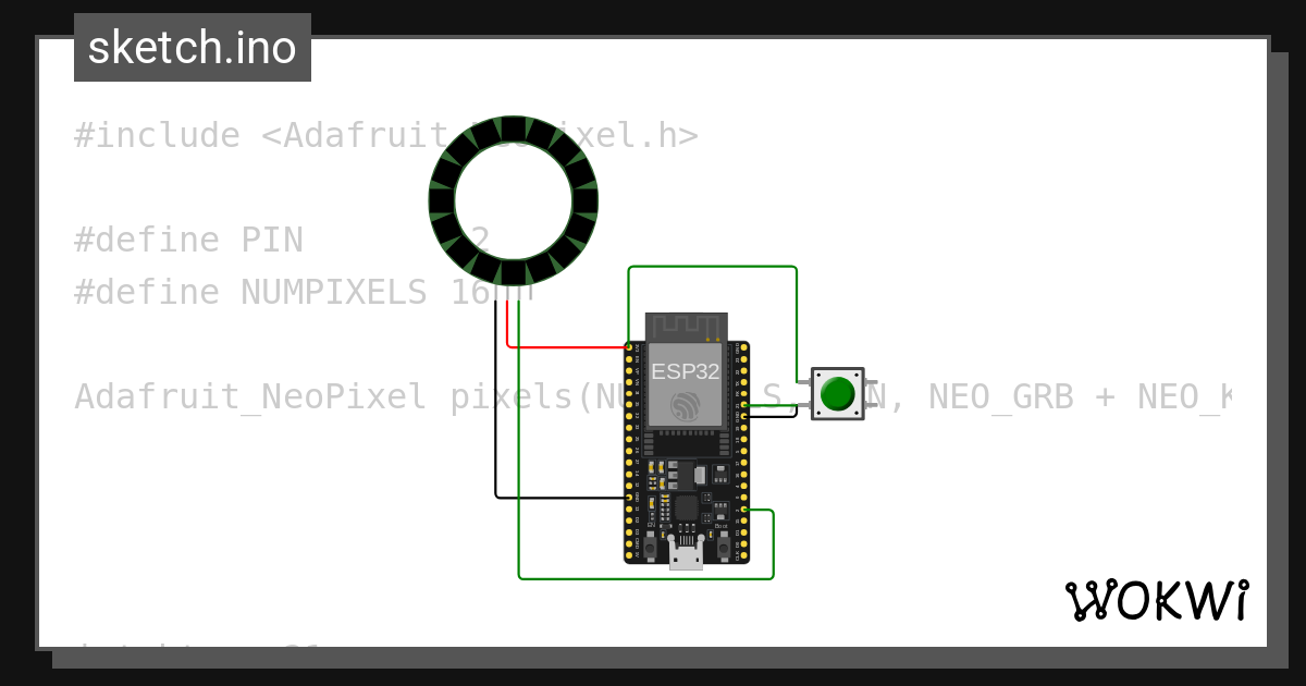 Neopixel Wokwi Esp32 Stm32 Arduino Simulator 6907