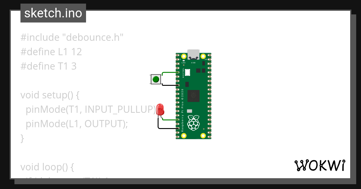 Micont Beispiel Zum Debounce Einbinden Wokwi Esp32 Stm32 Arduino 8243