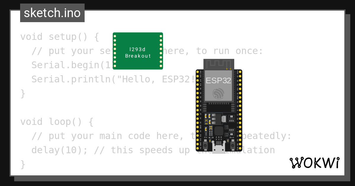 Wifi Car Wokwi Esp32 Stm32 Arduino Simulator 2832