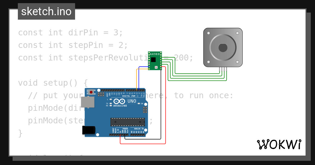 Stepper Coba Wokwi Esp32 Stm32 Arduino Simulator