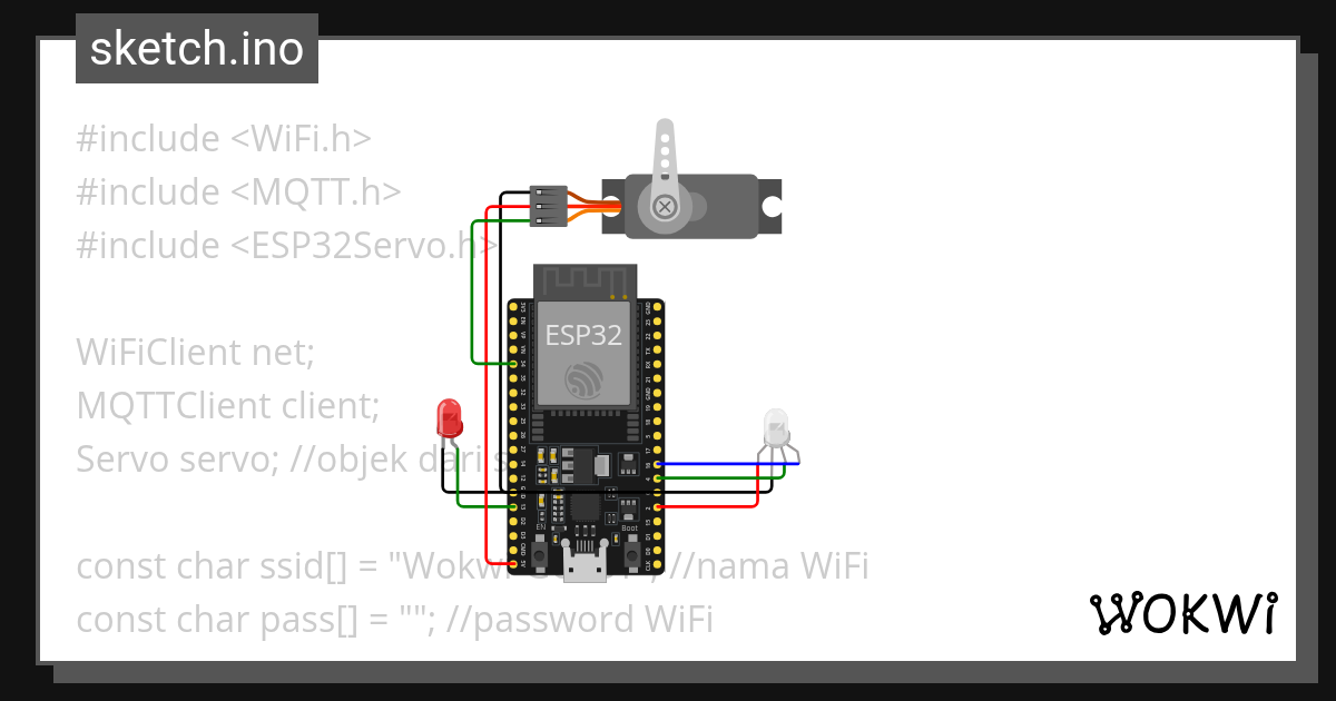 Mengendalikan Output Menggunakan Mqtt Wokwi Esp32 Stm32 Arduino 