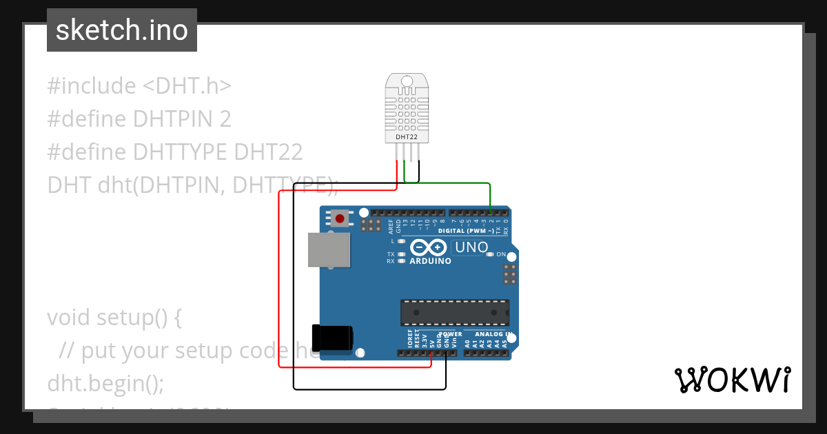Membaca Data Suhu Dan Kelembapan Sensor Dht Wokwi Esp32 Stm32