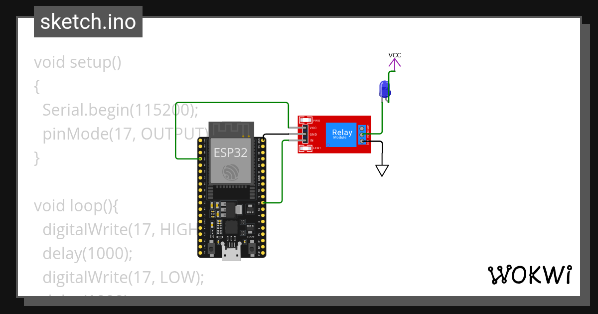 RELAY - Wokwi ESP32, STM32, Arduino Simulator RELAY - Wokwi ESP32, STM32, Arduino Simulator