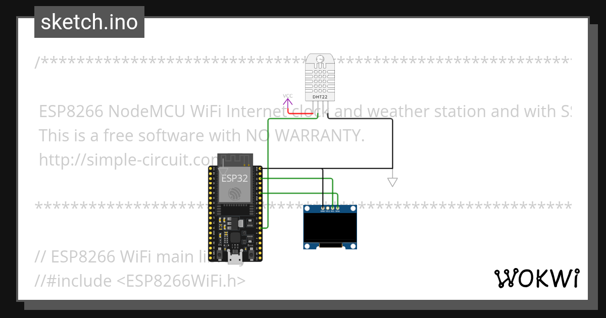ESP32.NTP.weather.ino - Wokwi ESP32, STM32, Arduino Simulator
