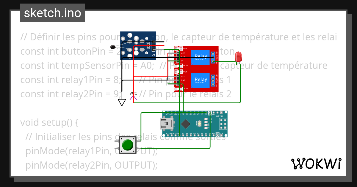 Machine Fumée Avec Temp Wokwi Esp32 Stm32 Arduino Simulator