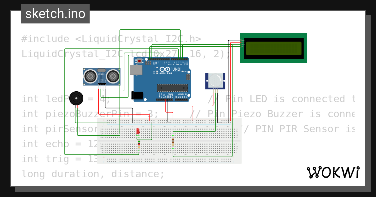 Pir Sensor Wokwi Esp32 Stm32 Arduino Simulator 3356