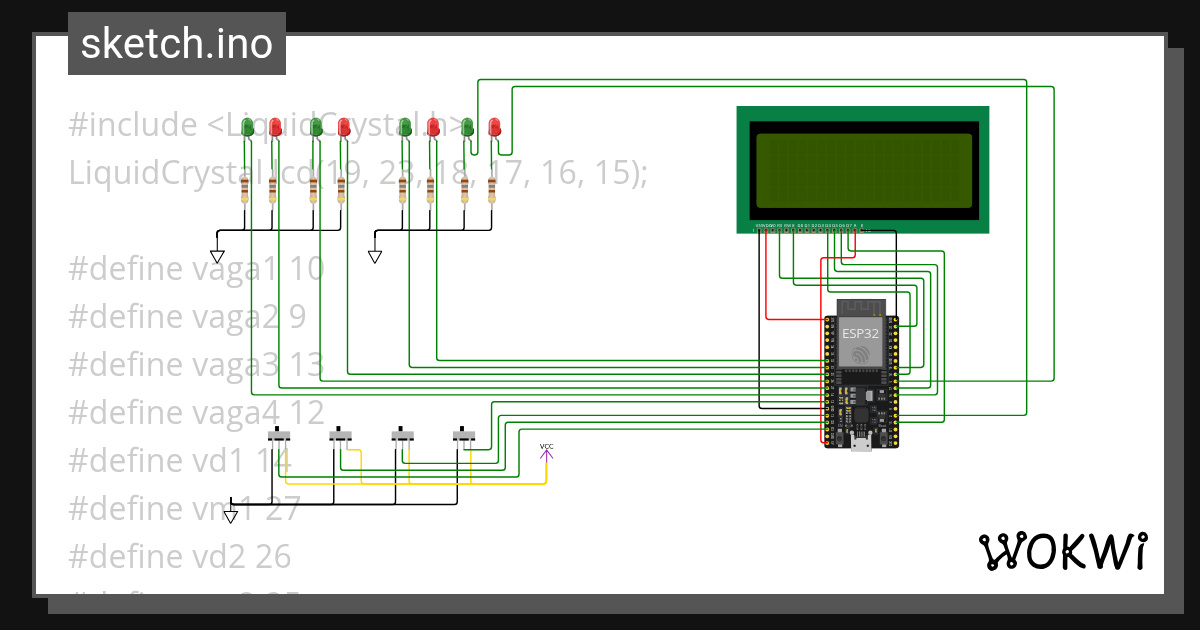 LCD SIMPLES 20 X 4 29/05/24 - Wokwi ESP32, STM32, Arduino Simulator