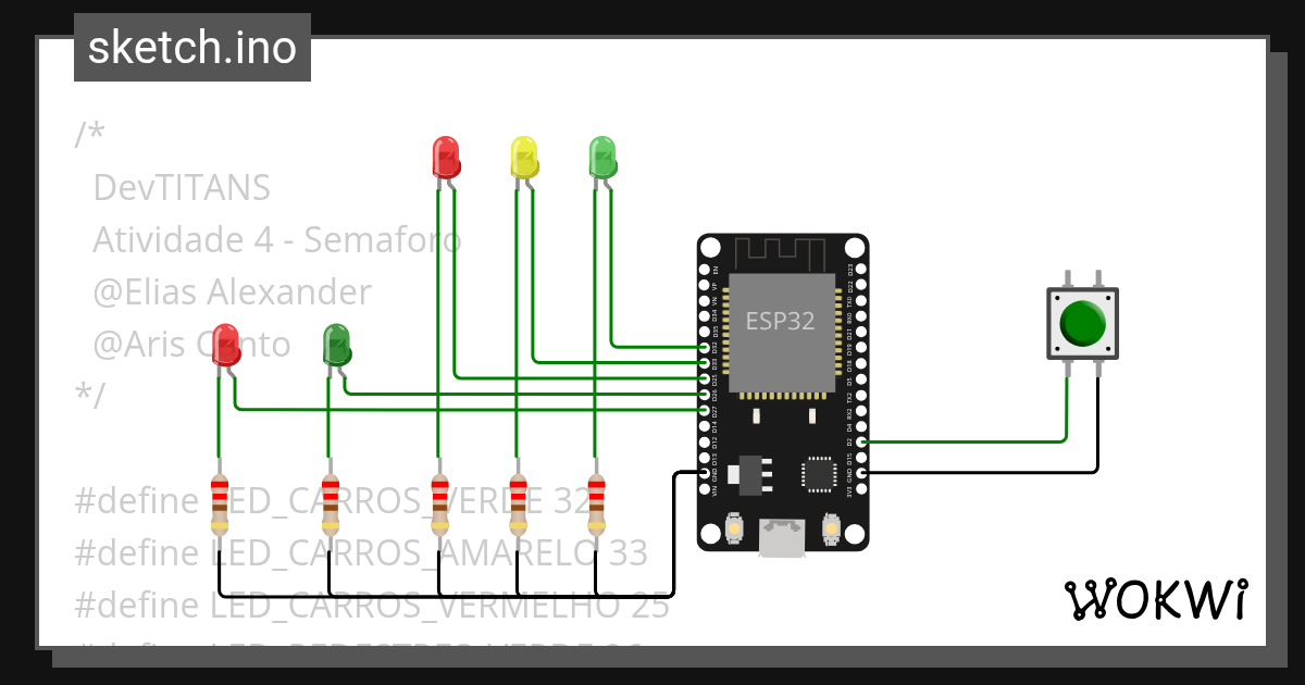 InterrupcaoTimer-Semaforo - Wokwi ESP32, STM32, Arduino Simulator